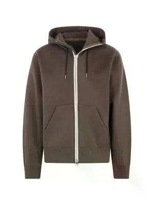 Sacai Cotton Jersey Zip-up Hoodie