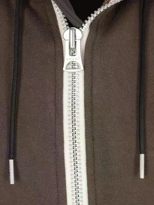 Sacai Cotton Jersey Zip-up Hoodie
