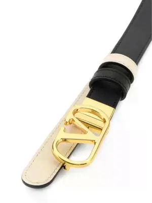 Valentino Garavani Vlogo Signature Leather Belt