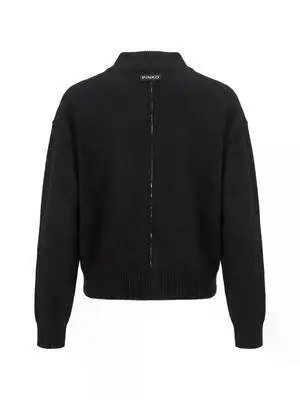 Pinko High-neck Logo-patch Sweater