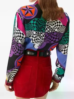 Versace Printed Silk Twill Shirt