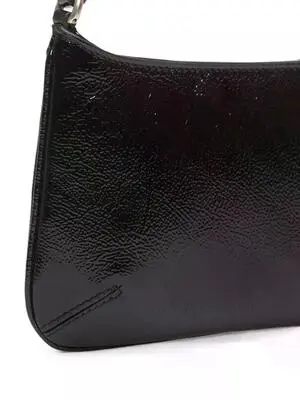 Palm Angels Giorgina Shiny Shoulder Bag - Black