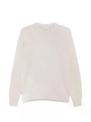 THE AMHANTE Ribbed-trim Sweater - Neutrals