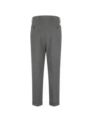 MANUEL RITZ Carabiner-detail Turn-up Trousers