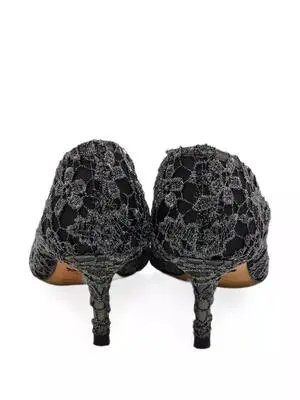 Dolce & Gabbana Taormina Crystal-embellished Pumps - Grey