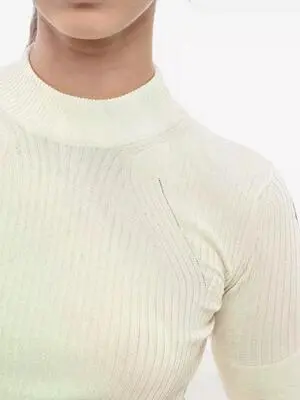 Stella McCartney Ribbed-knit Short-sleeve Sweater