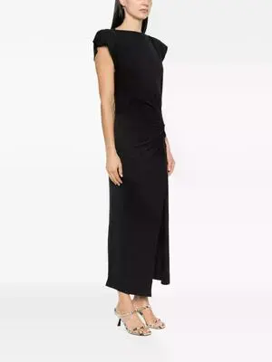MARANT ETOILE Ruched Side-slit Maxi Dress