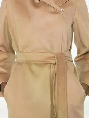 Max Mara Hooded Belted Coat