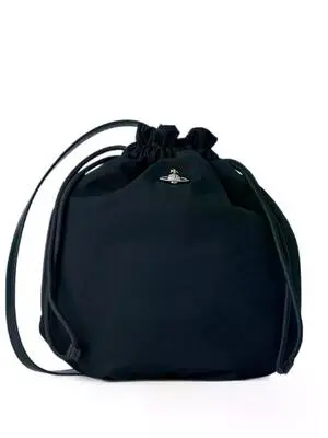 VIVIENNE WESTWOOD Logo-emblem Drawstring Bucket Bag
