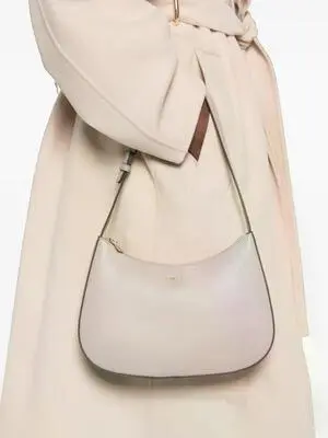 Furla Logo-plaque Leather Shoulder Bag - Neutrals