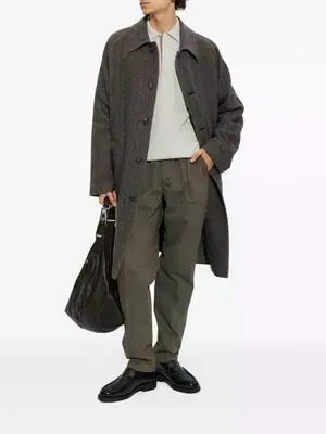 Eleventy Pleated Straight-leg Trousers