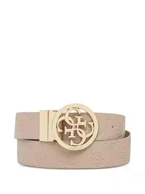 Guess Logo-buckle Belt - Neutrals