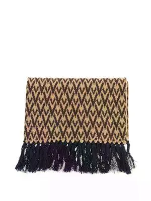 Valentino Garavani Vlogo Monogram Fringed Scarf