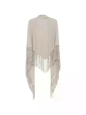 VANISE Fringed Cashmere Cape