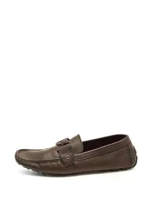 LOUIS VUITTON Monte Carlo Leather Loafers - Brown