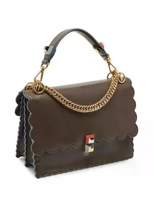 Fendi 2017 Medium Kan I Scalloped Shoulder Bag