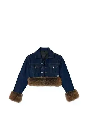 Marc Jacobs Faux-fur Shrunken Trucker