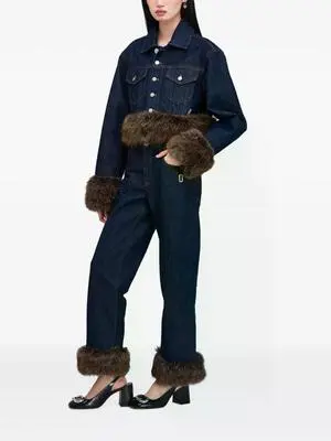 Marc Jacobs Faux-fur Shrunken Trucker