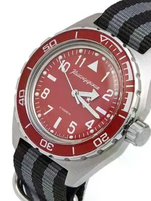 VOSTOK CLTH Komandirskie 42mm Watch - Red