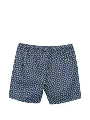 Orlebar Brown Geometric Pattern Drawstring Swim Shorts