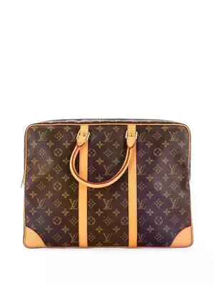 LOUIS VUITTON Porte-documents Voyage Briefcase Monogram Canvas Business Bag