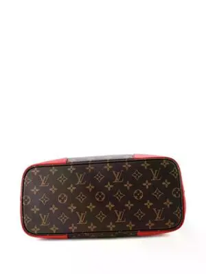 LOUIS VUITTON Flandrin Monogram Canvas And Leather Tote Bag - Red
