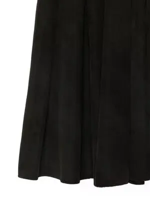 Aspesi Pleated Corduroy Midi Skirt