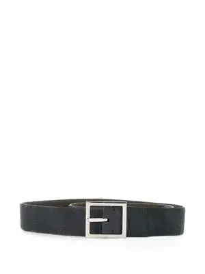 Orciani Chevrette Double Reversible Frosted Belt - Black