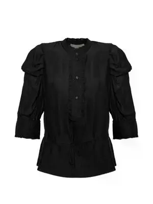 Munthe Ruffled Drawstring-waist Top