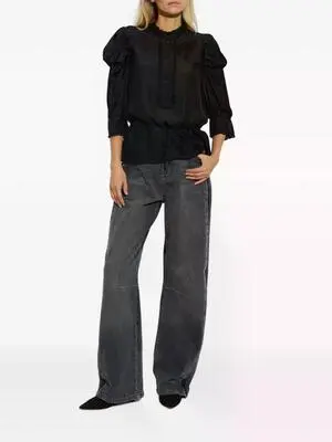 Munthe Ruffled Drawstring-waist Top