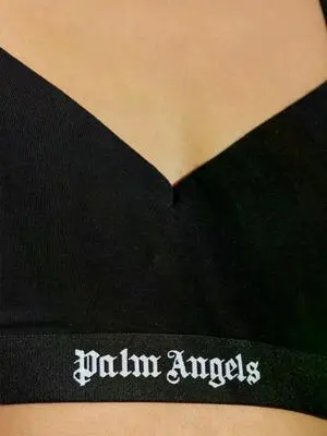 Palm Angels Logo-underband Bras - Black