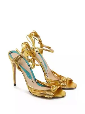 Gucci Allie Ankle-strap Sandals - Gold