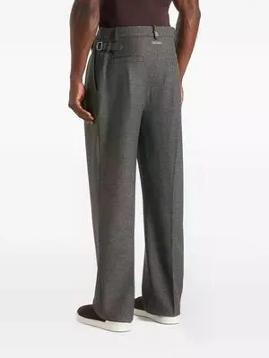 Manière De Voir Pierre Twin-pleat Tailored Trousers - Grey