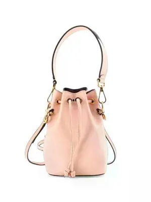 Fendi Mon Tresor Leather Mini Bucket Bag - Pink