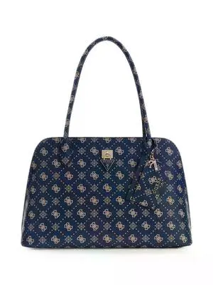 Guess Monogram-print Logo-plaque Tote Bag