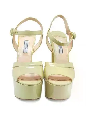 Prada Platform Ankle-strap Sandals