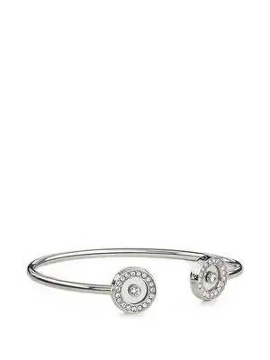 Guess Pavé Circle Flexi Bangle - Silver