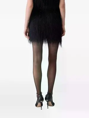 Liu Jo Fringe Mini Skirt - Black