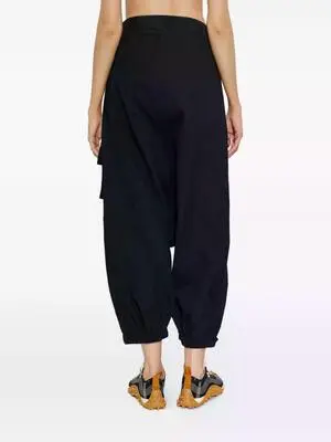 Issey Miyake Low-crotch Cropped Cargo Trousers