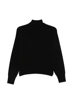 VANISE Roll-neck Cashmere Sweater - Black