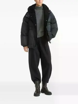 YVES SALOMON Shearling-panel Down Coat