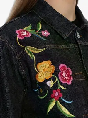 Kenzo Floral-motif Denim Jacket
