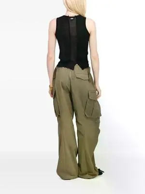 Marc Jacobs Sheer-panelled Knit Tank Top