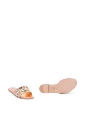 Valentino Garavani Vlogo Signature Striped Sandals