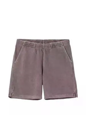 Carhartt Work In Progress Garment-dyed Logo-patch Shorts - Brown
