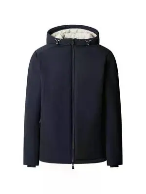 HACKETT LONDON Quilted Hooded Jacket - Blue