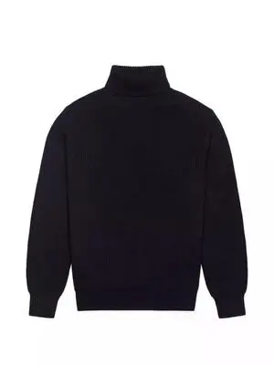 SEBAGO High-neck Ribbed Sweater - Blue