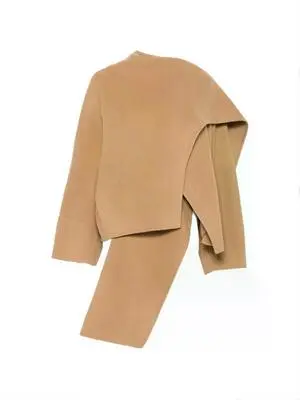 Source Unknown Nuage Scarf Coat - Brown