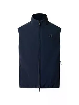 HACKETT LONDON Soft-shell Zip-up Gilet - Blue