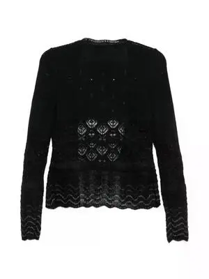 John Galliano Vintage 2000s Open-knit Crochet Cardigan